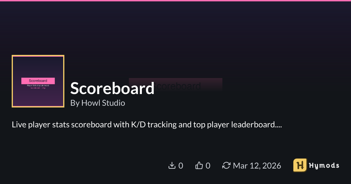 Scoreboard - By Howl Studio | Hymods